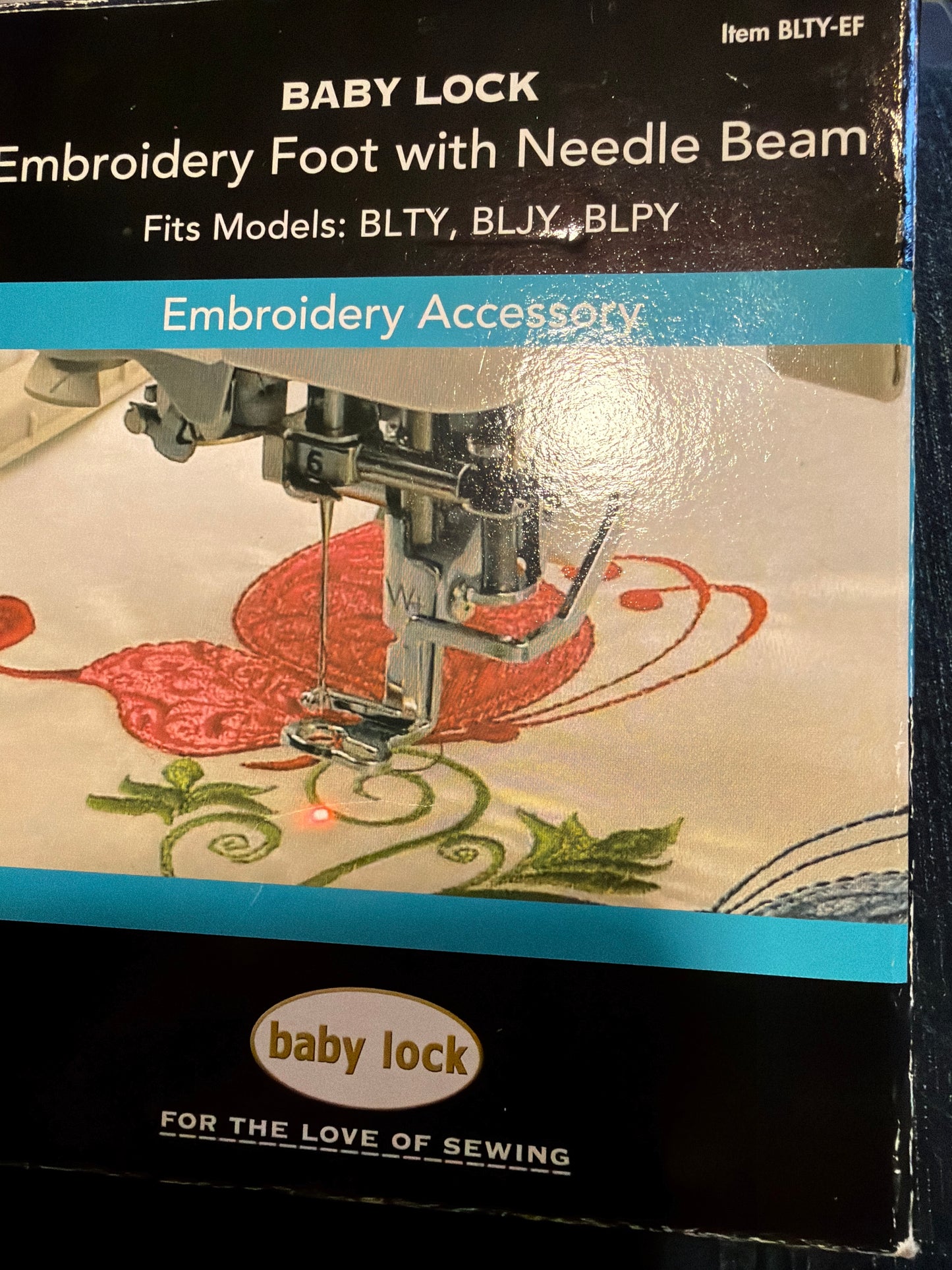 Baby Lock Embroidery foot with needle Beam item BLTY-EF – JAM Fabrics ...